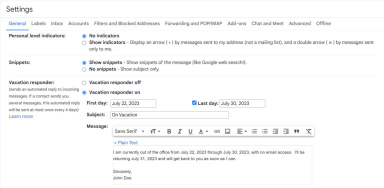 Everything You Need to Know About Out-of-Office Messages in Salesforce