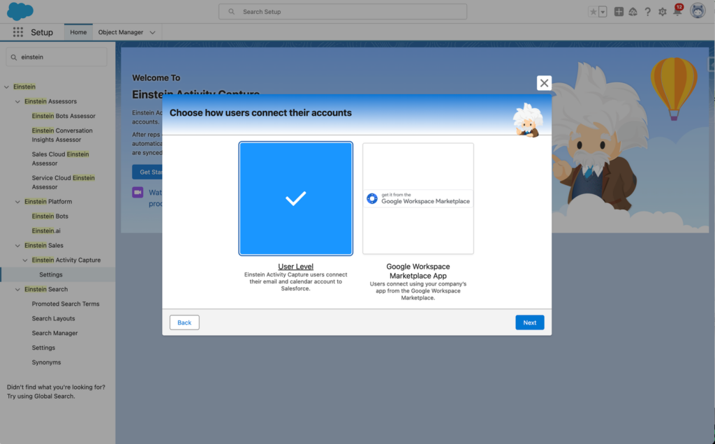 Set Up Einstein Activity Capture Guide - Match My Email