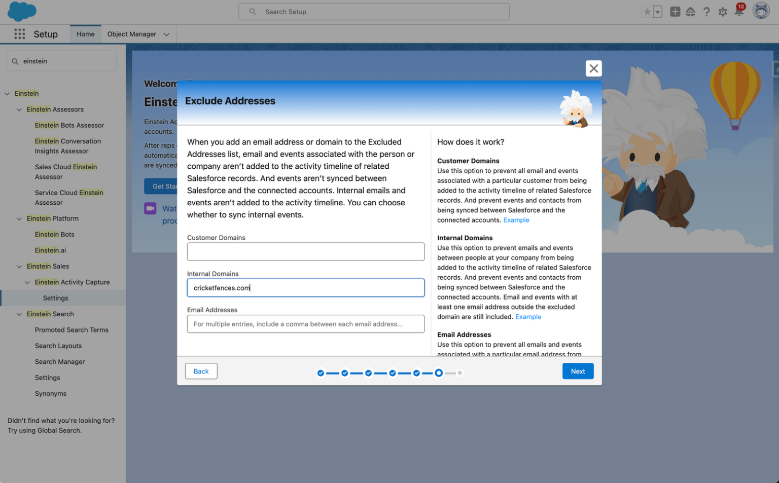 Set Up Einstein Activity Capture Guide - Match My Email