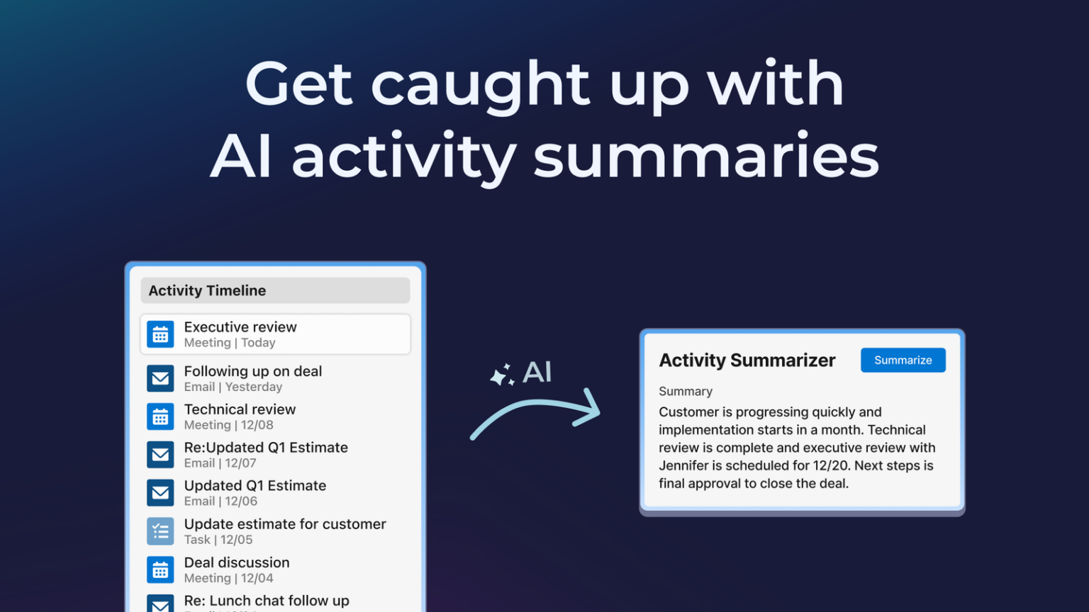 AI Activity Summarizer for Salesforce | Match My Email